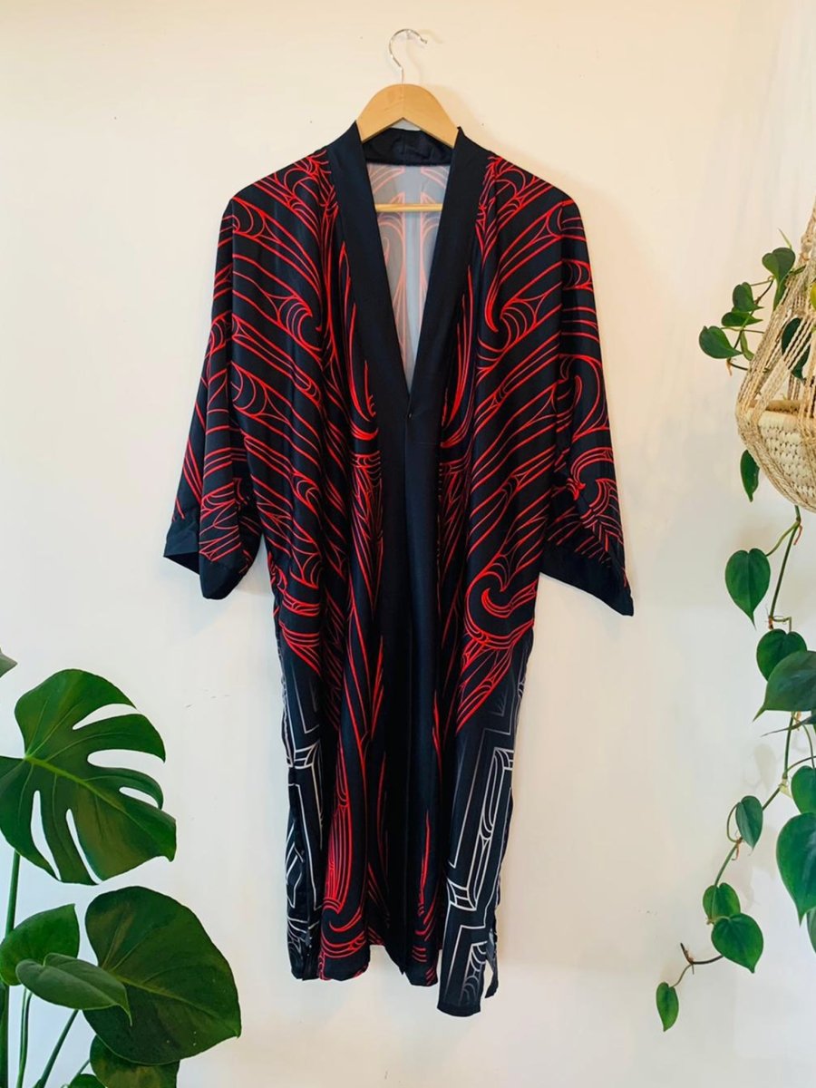 Ahuru Light Satin Robe – Revolution Aotearoa